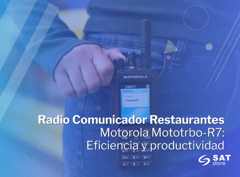 Radio Comunicador Motorola R7: Eficiencia y productividad | SAT Store